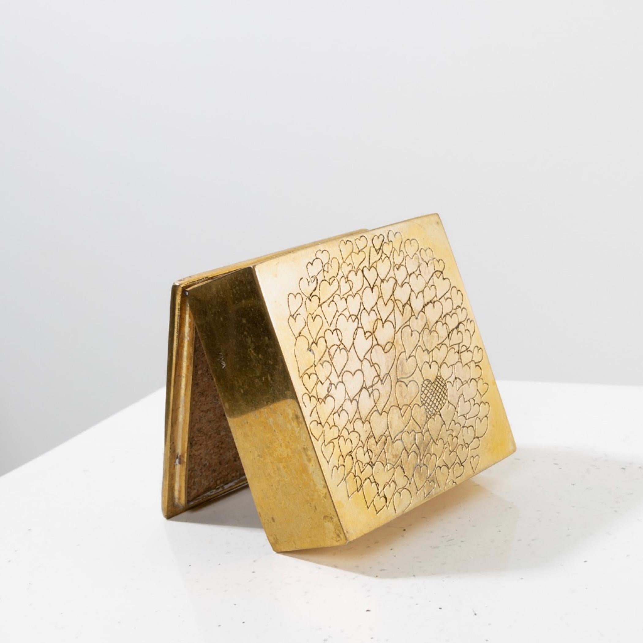 Seul au Monde by Line Vautrin – Gilt bronze box For Sale at 1stDibs