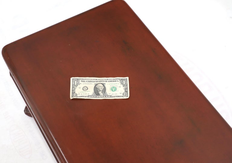 Long Six-Legged Blood Cherry Lacquer Finish Display Bench For Sale at ...