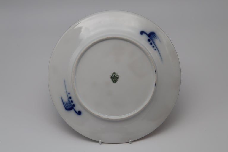 Seven Piece Fischer and Mieg Imari Pattern Dessert Set For Sale at 1stDibs