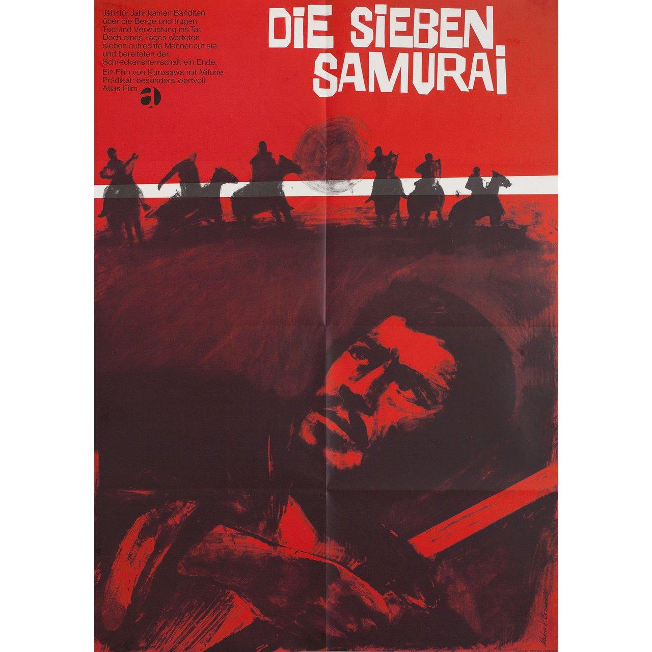 Seven Samurai R1967 German A1 Film Poster For Sale at 1stDibs | seven ...
