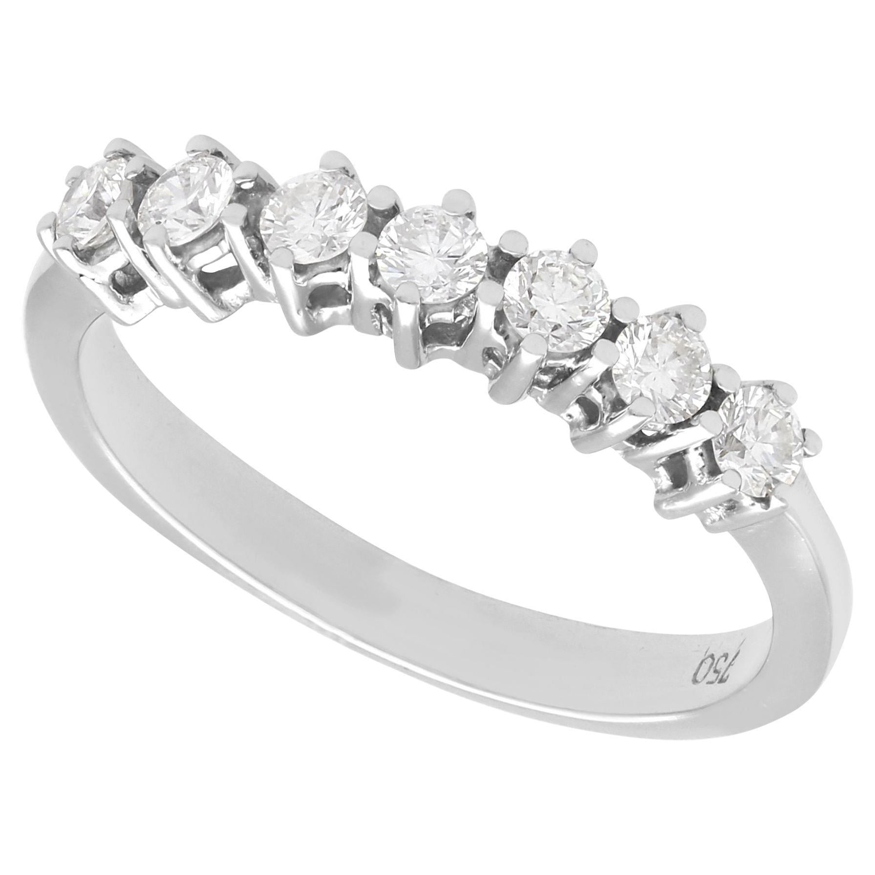 Seven Diamond Gold Ring For Sale at 1stDibs