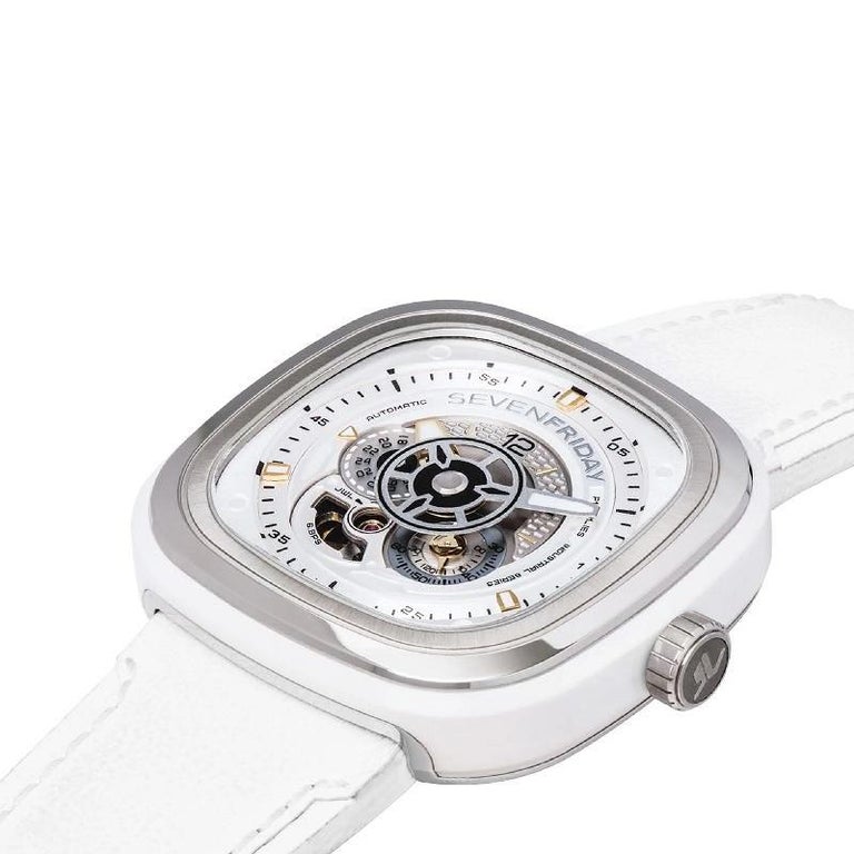 Sevenfriday Automatic White Dial Men's Watch P1C/01 For Sale at 1stDibs