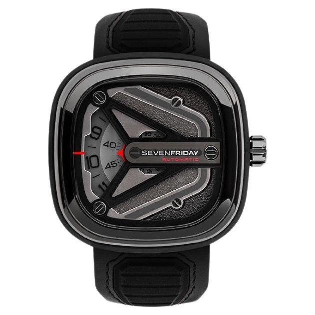 Sevenfriday Spaceship Automatic Stainless Steel Leather Strap Watch M3 ...