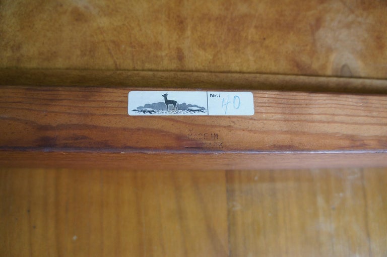 Severin Hansen Danish Mid-Century Modern Teak and Rattan Side End Table ...