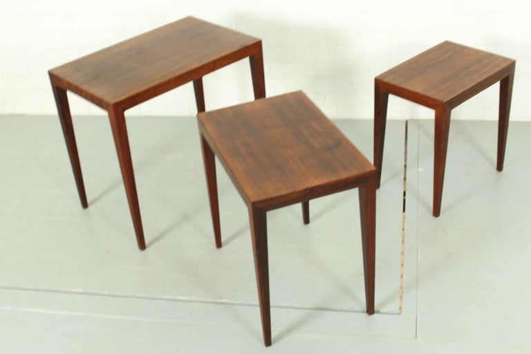 Severin Hansen Model 163 Rosewood Nesting Tables by Bovenkamp, 1960 For ...