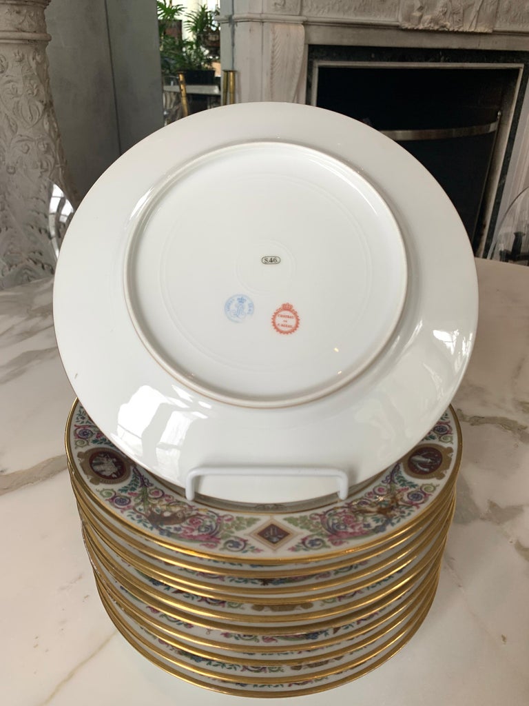 Sèvres hunting pattern Plates at 1stDibs
