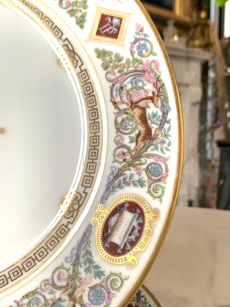 Sèvres hunting pattern Plates at 1stDibs