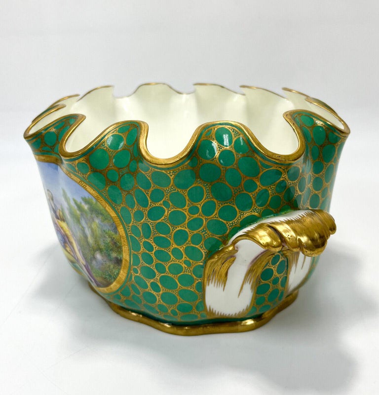 Sevres France Hand Painted Porcelain Monteith Bowl, 19th Century For ...