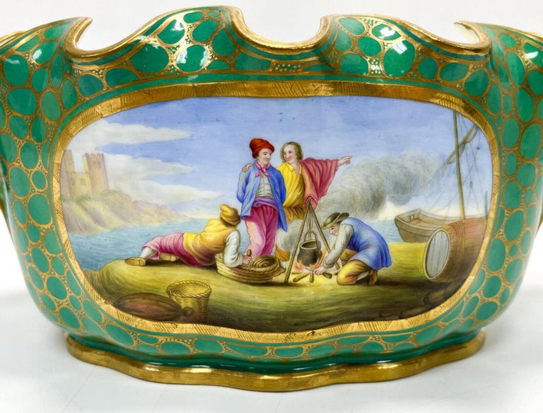 Sevres France Hand Painted Porcelain Monteith Bowl, 19th Century For ...