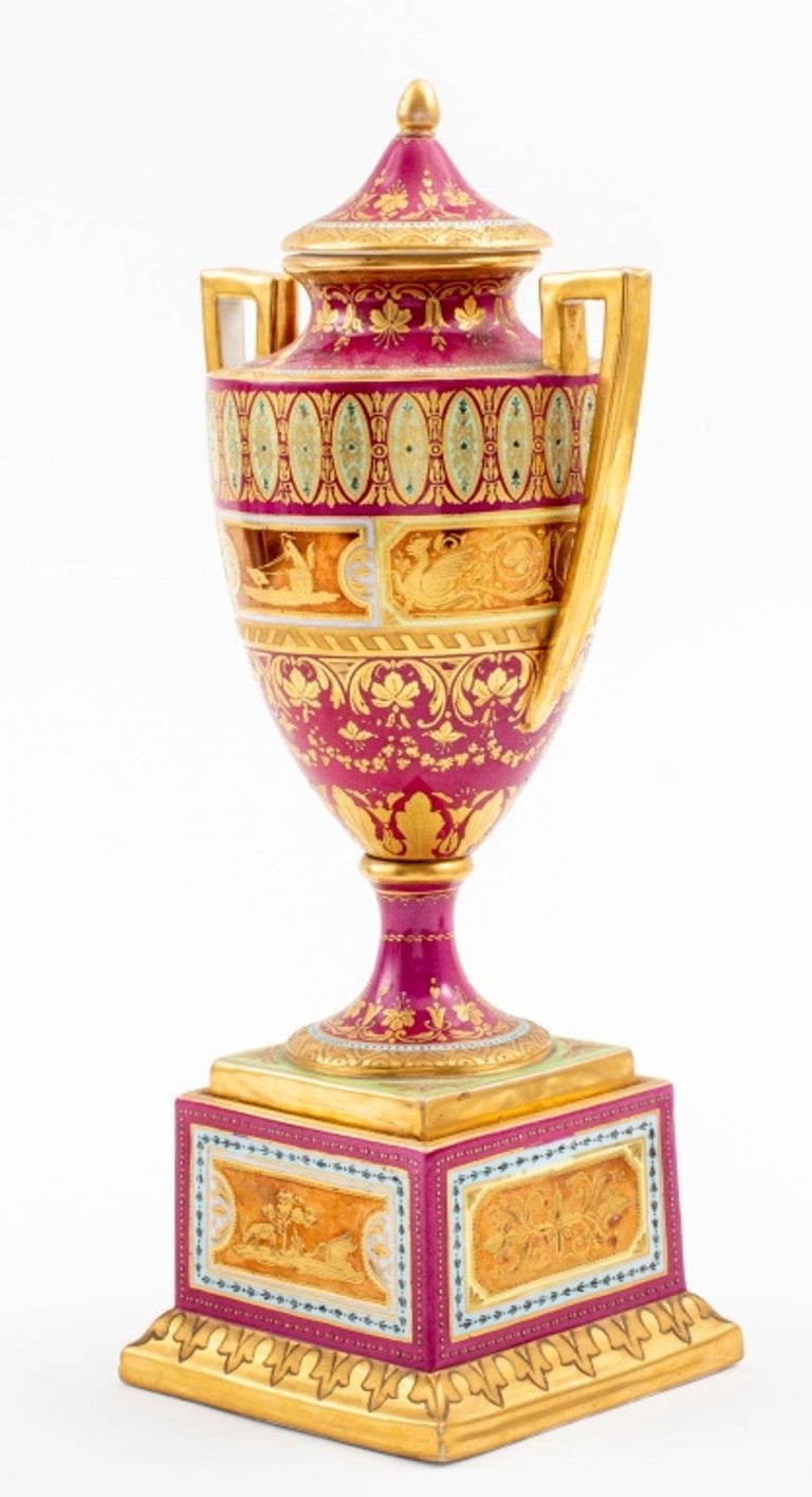 Sevres Manner Fine Porcelain Urn Vase For Sale at 1stDibs