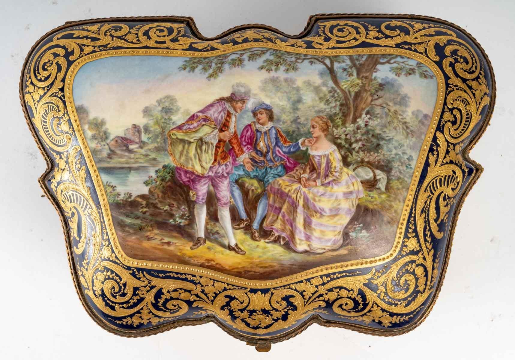 Sèvres Porcelain Box, 19th Century at 1stDibs