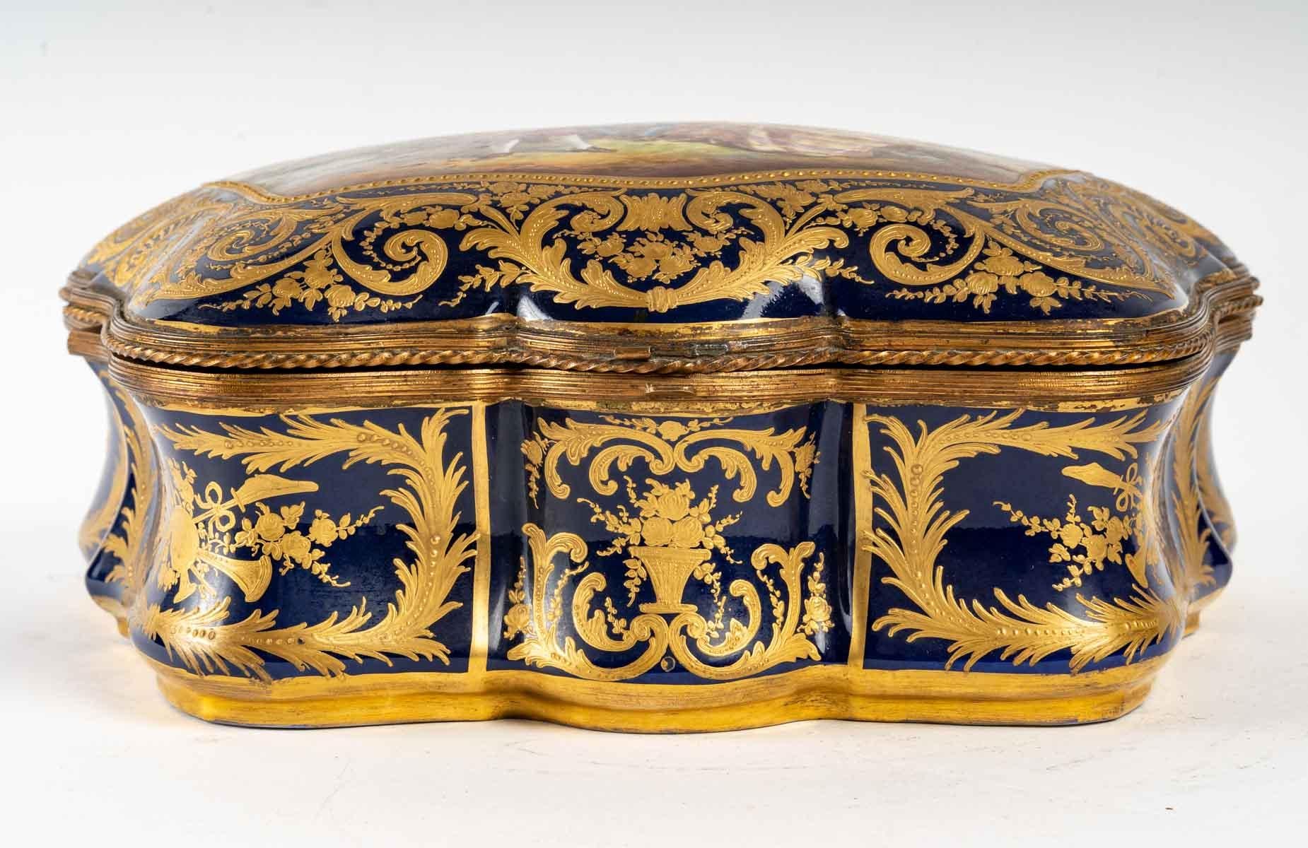 Sèvres Porcelain Box, 19th Century at 1stDibs