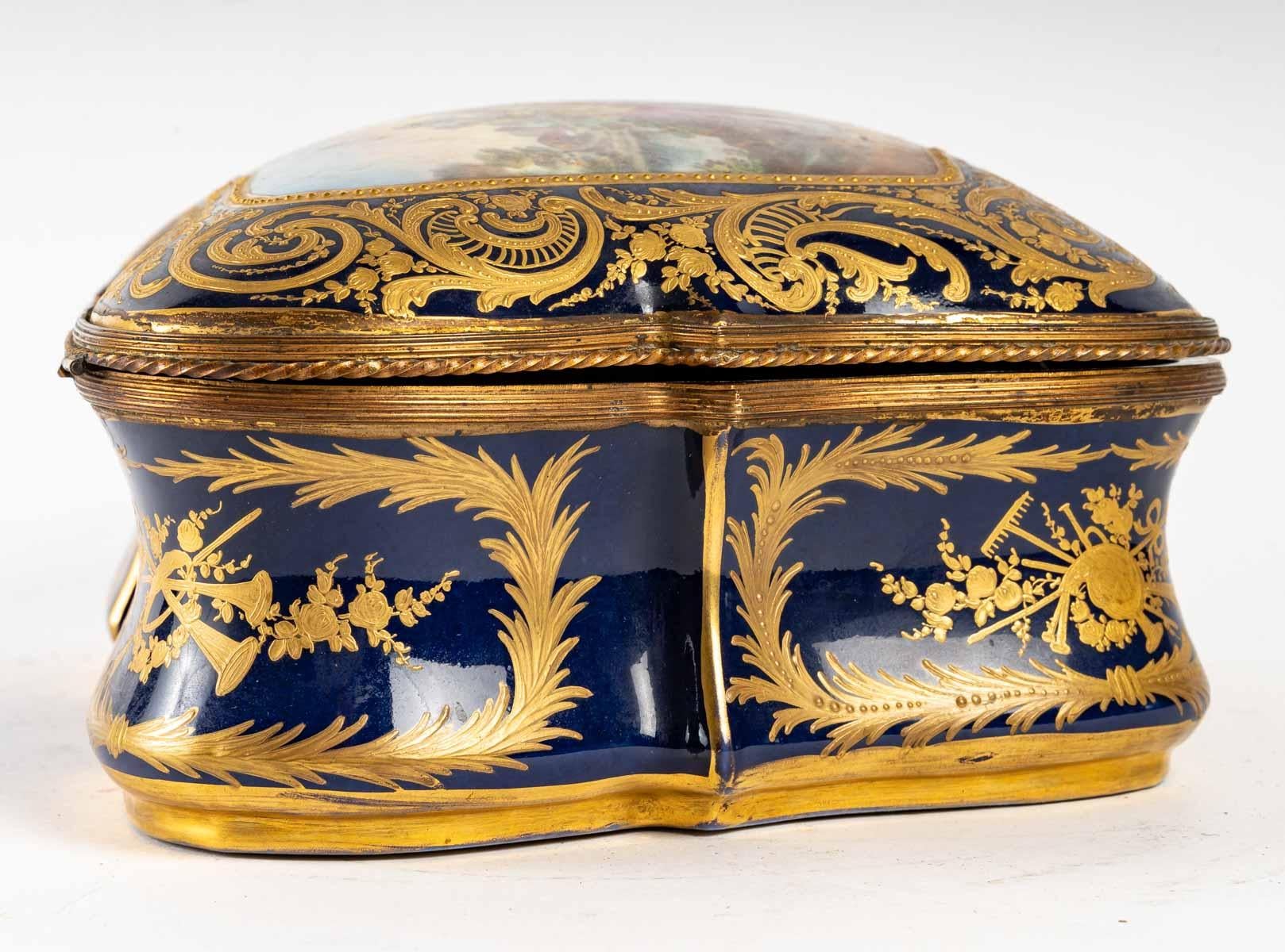 Sèvres Porcelain Box, 19th Century at 1stDibs