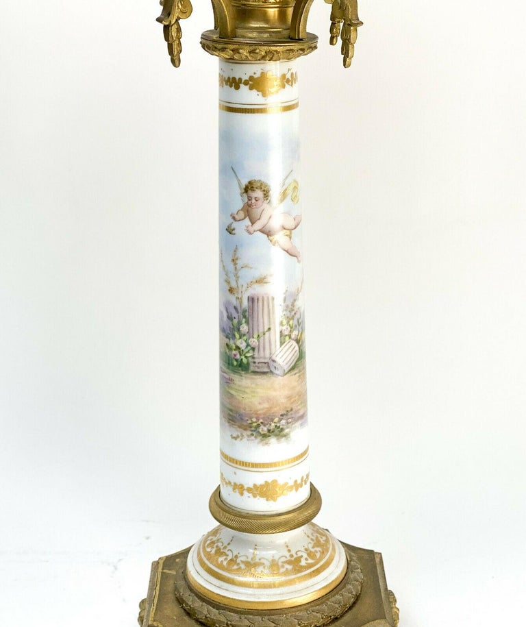 Sevres Style Porcelain and Gilt Bronze 10 Arm Candelabra, circa 1900 ...