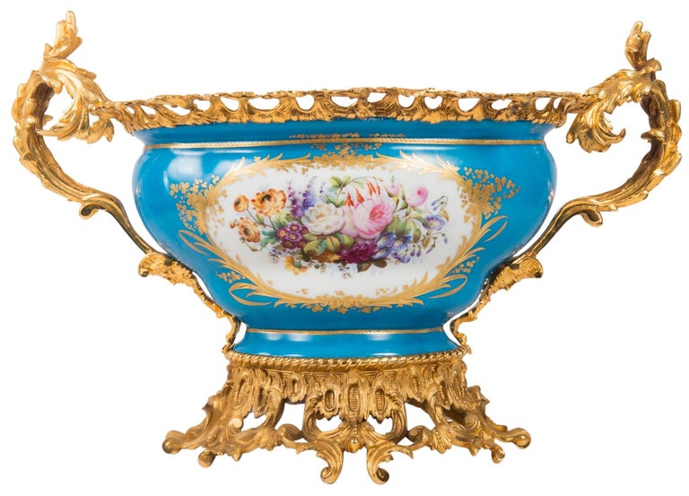 Sevres Style Porcelain Jardinerie, 19th Century at 1stDibs