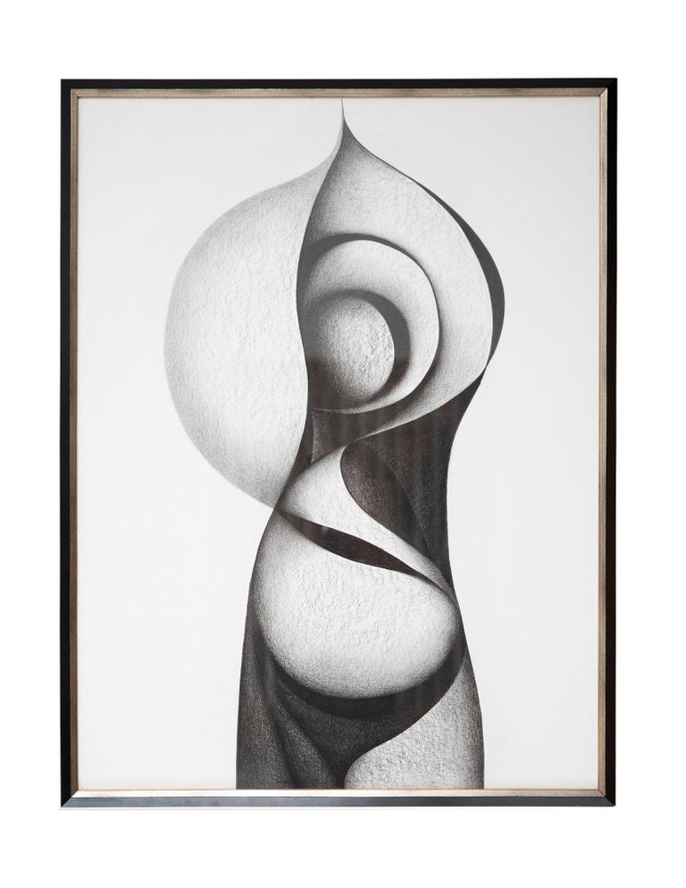 Seymour Fogel 'Woodland Eros' Abstract Drawings Texas Modernism 1971 ...