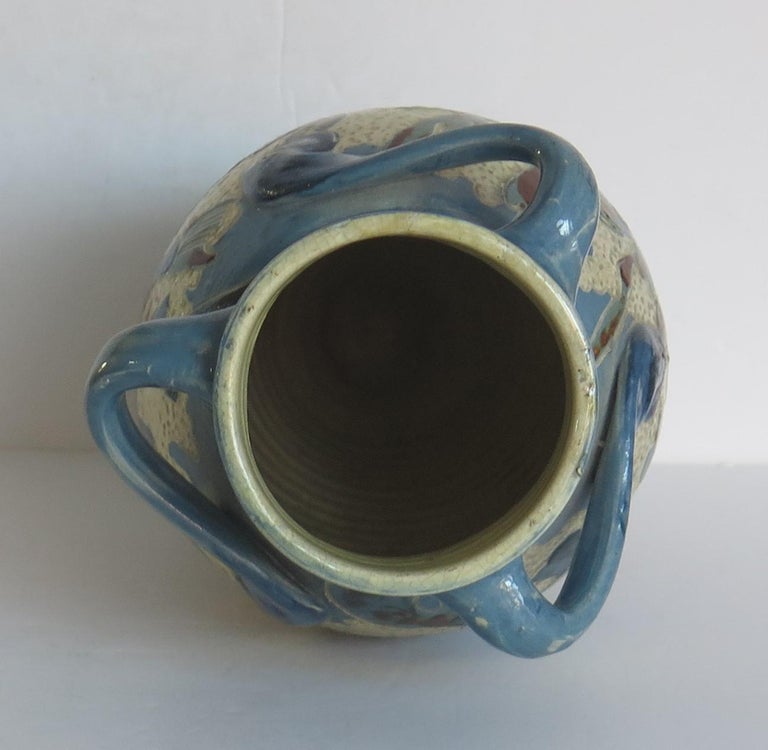 Sgraffito Fish Pottery Vase by C H Brannam's, English Arts and Crafts ...