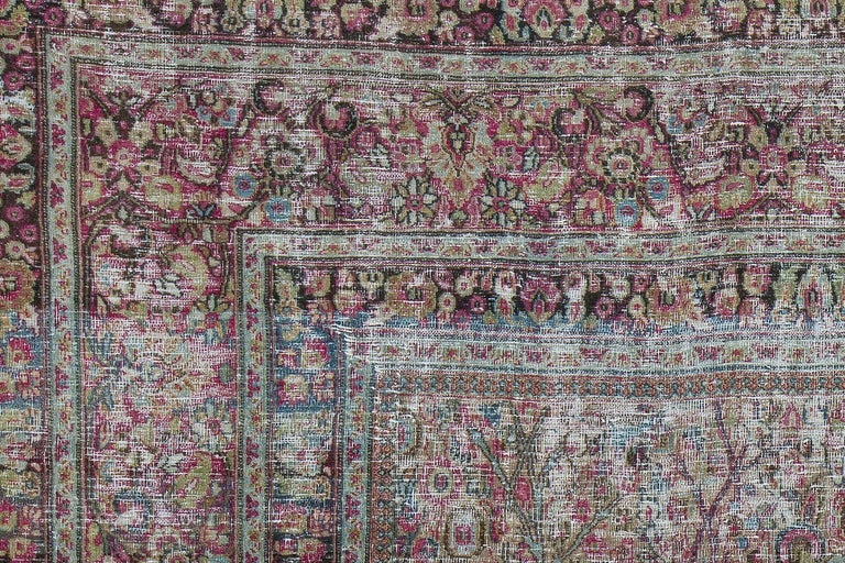 Shabby Chic Distressed Persian Oversize Carpet For Sale at 1stDibs