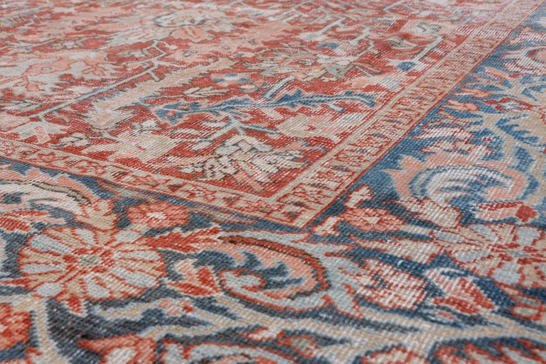 Shabby Chic Heriz Carpet, circa 1910s at 1stDibs