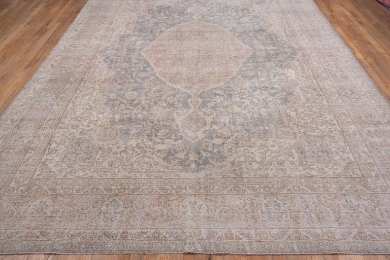 Shabby Chic Oushak Carpet, Gray Field For Sale at 1stDibs | chic and ...