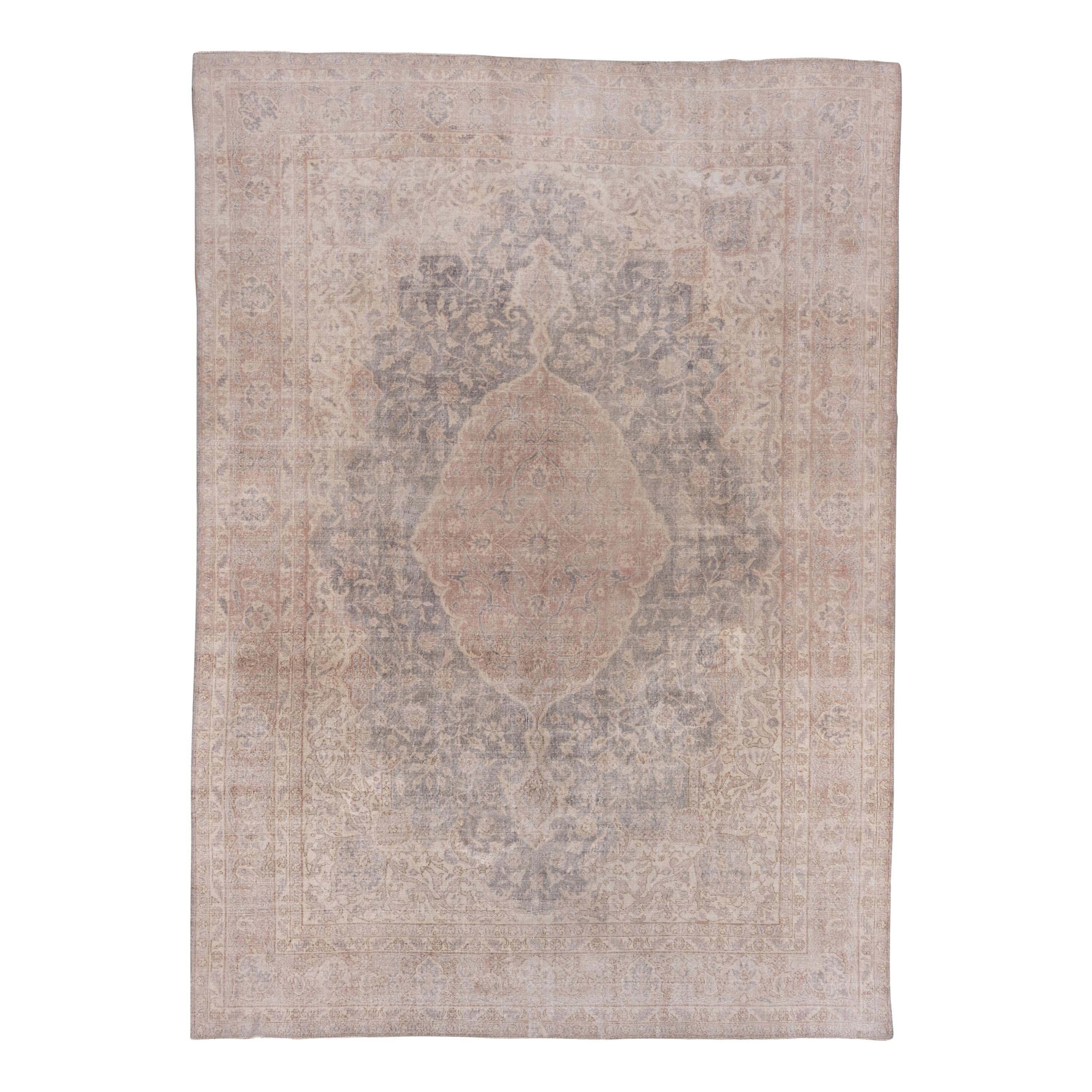 Shabby Chic Oushak Carpet, circa 1940s For Sale at 1stDibs