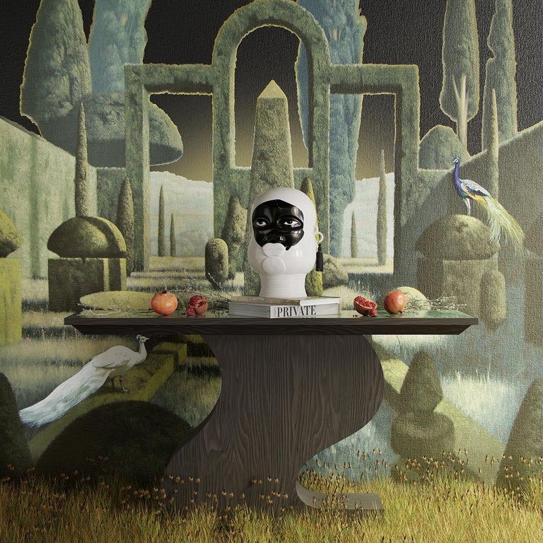 Shadow God, Contemporary Decorative Head Sculpture, Handmade Ceramic ...