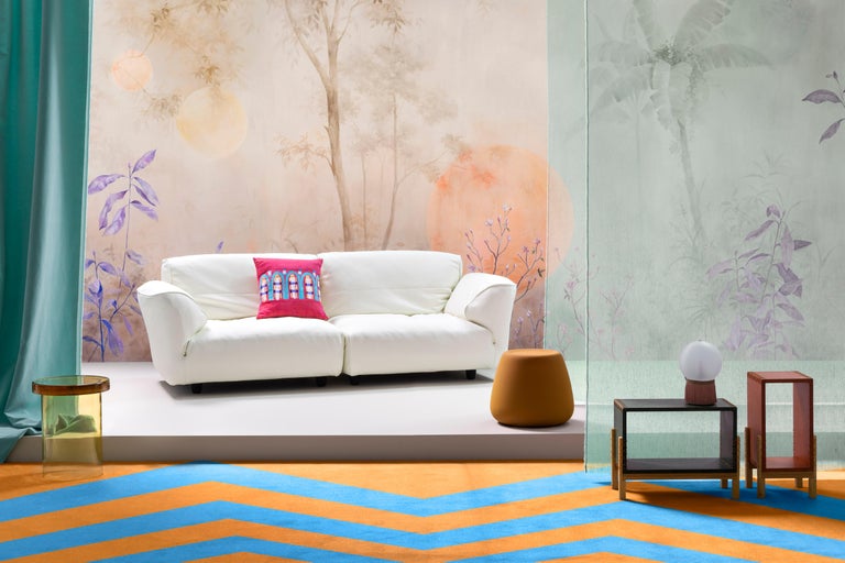 Shadows with Chromatic Details, Hand Painted Wallpaper - Made in Italy ...