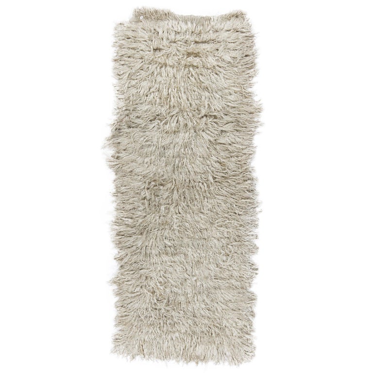 Shag Pile "Tulu" Rug, Made of Natural Undyed Mohair, Custom Options ...