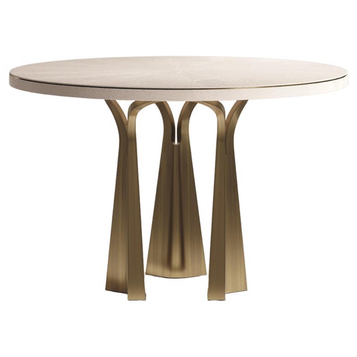 Shagreen Game Table with Bronze-Patina Brass Accents R&Y Augousti For ...