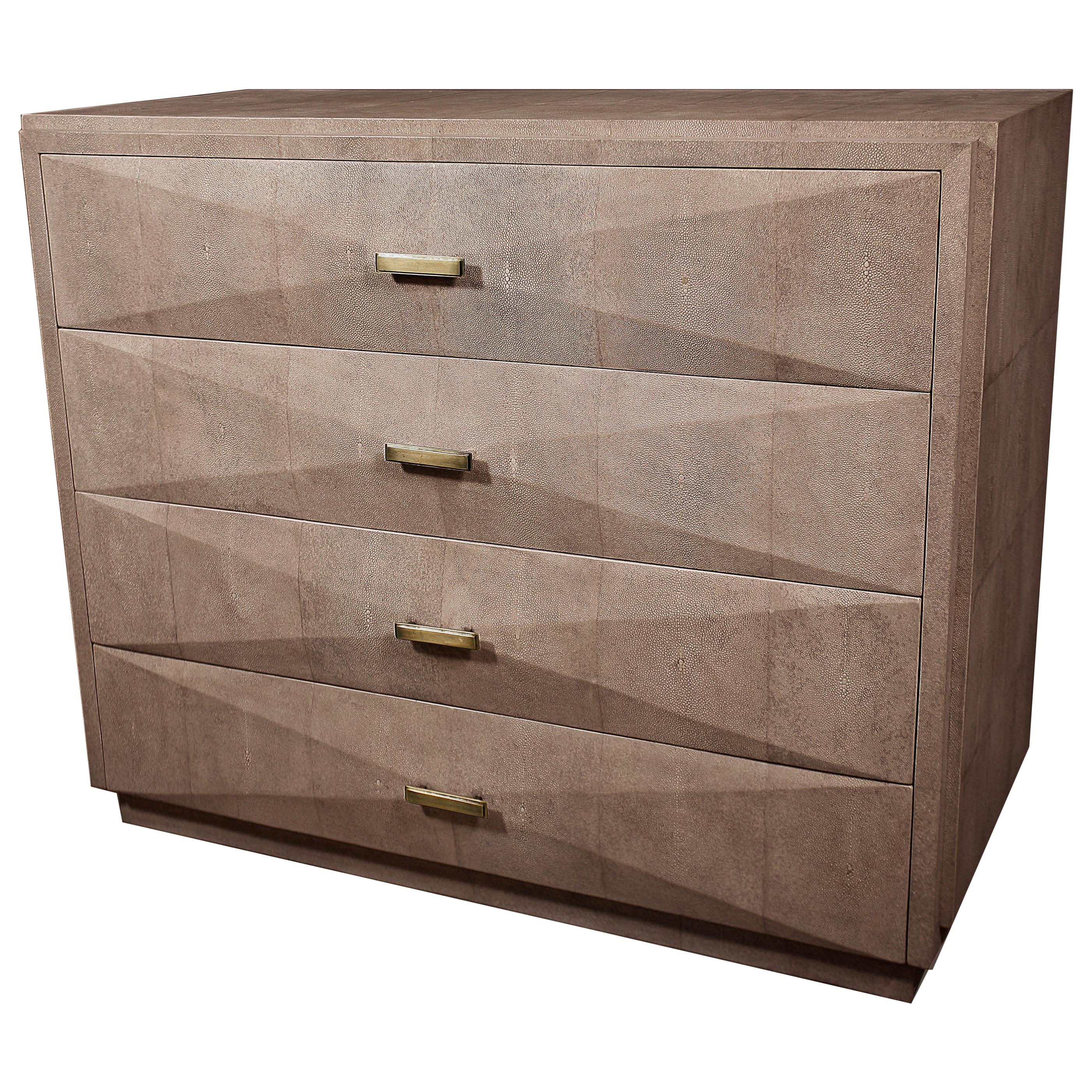 Shagreen Rhomboid Chest of Drawers by R&Y Augousti For Sale at 1stDibs