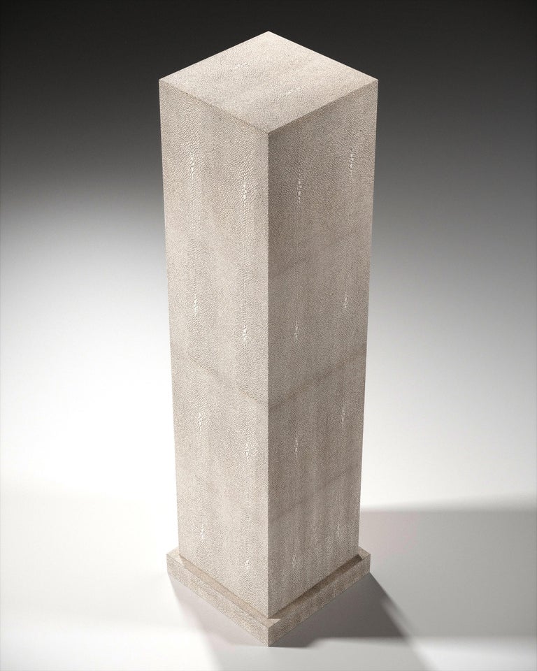 Shagreen Column by R&Y Augousti For Sale at 1stDibs