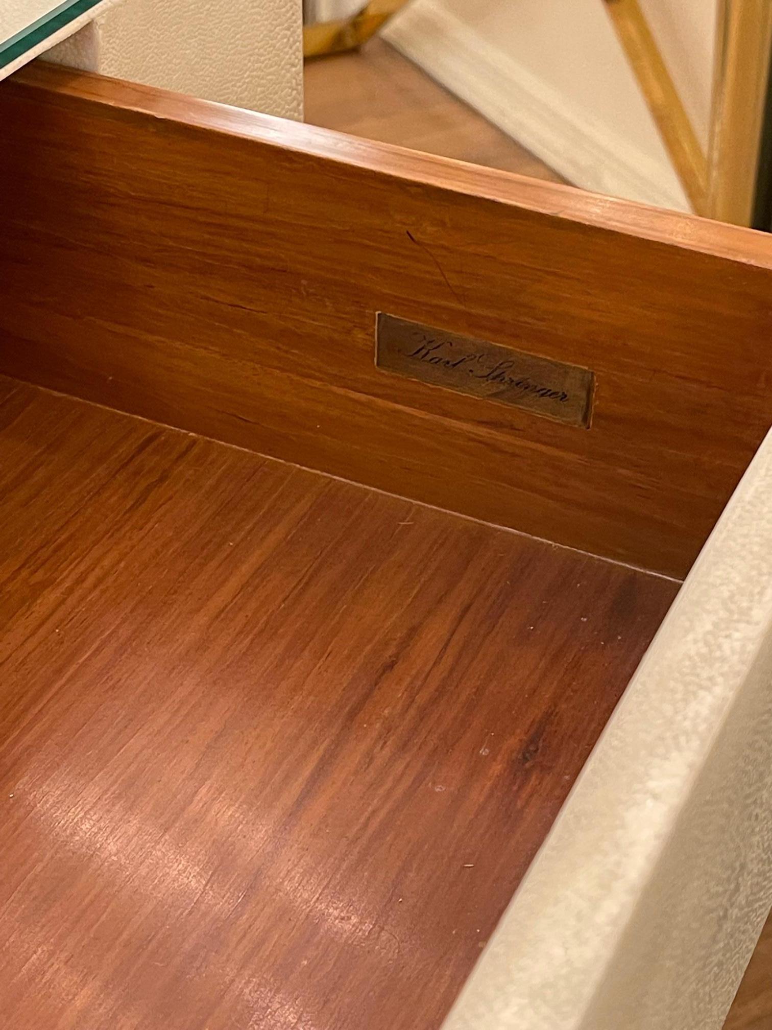Shagreen Desk by Karl Springer, Signed For Sale at 1stDibs
