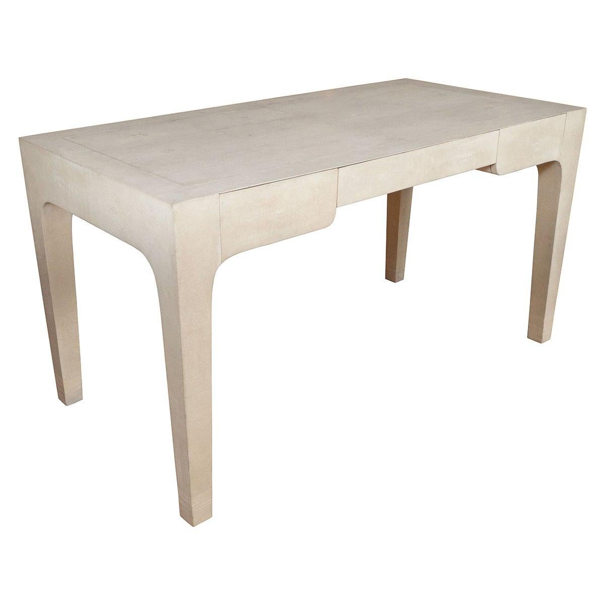 Shagreen Desk by Karl Springer, Signed For Sale at 1stDibs