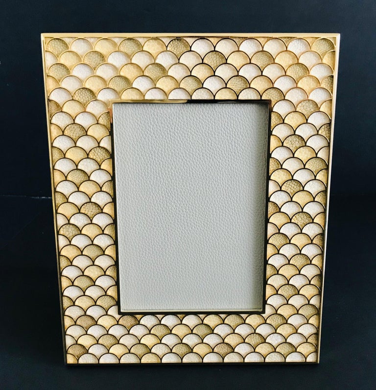 Shagreen Photo Frame by Fabio Ltd - LAST 1 IN STOCK For Sale at 1stDibs