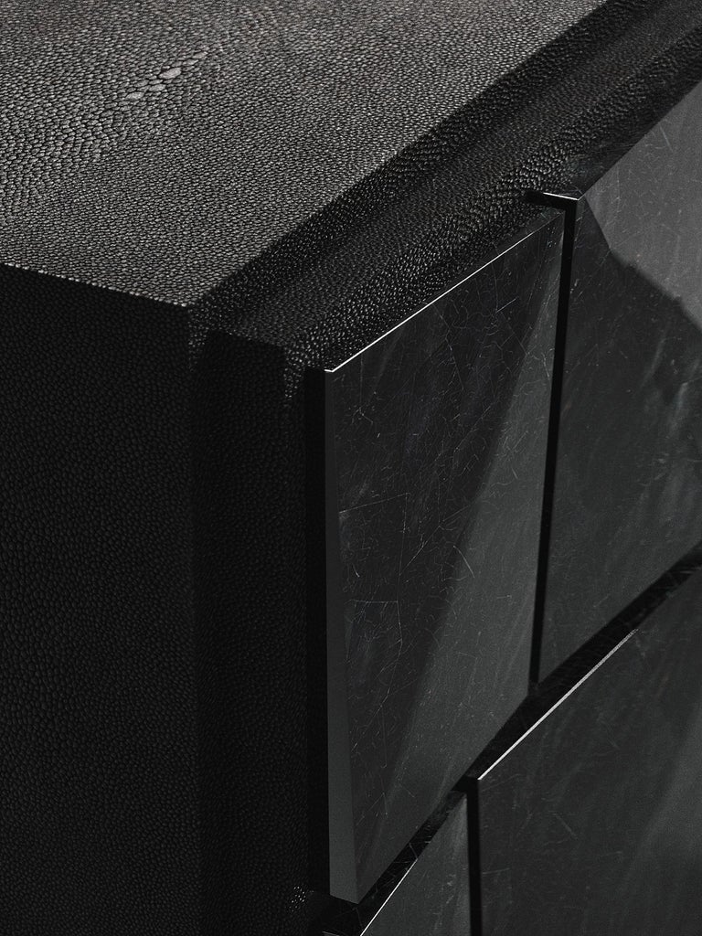 Shagreen Rhomboid Chest of Drawers by R&Y Augousti For Sale at 1stDibs