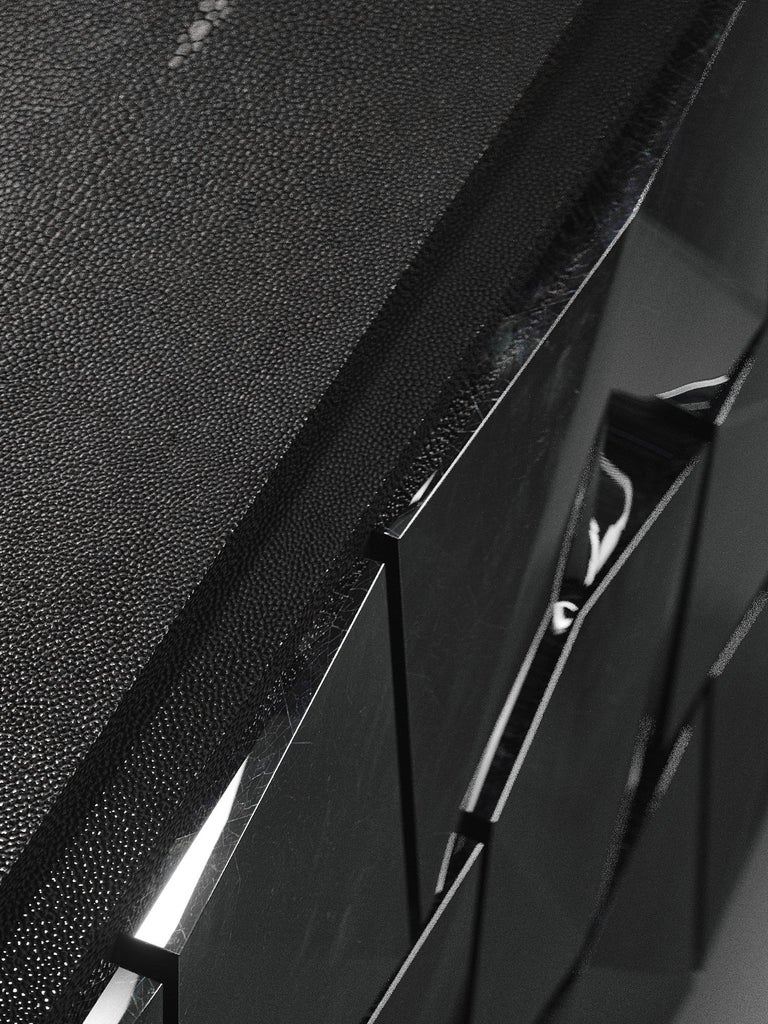 Shagreen Rhomboid Chest of Drawers by R&Y Augousti For Sale at 1stDibs