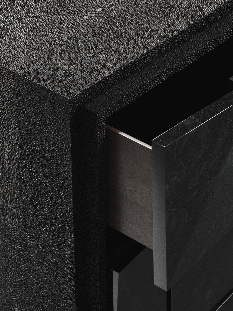 Shagreen Rhomboid Chest of Drawers by R&Y Augousti For Sale at 1stDibs