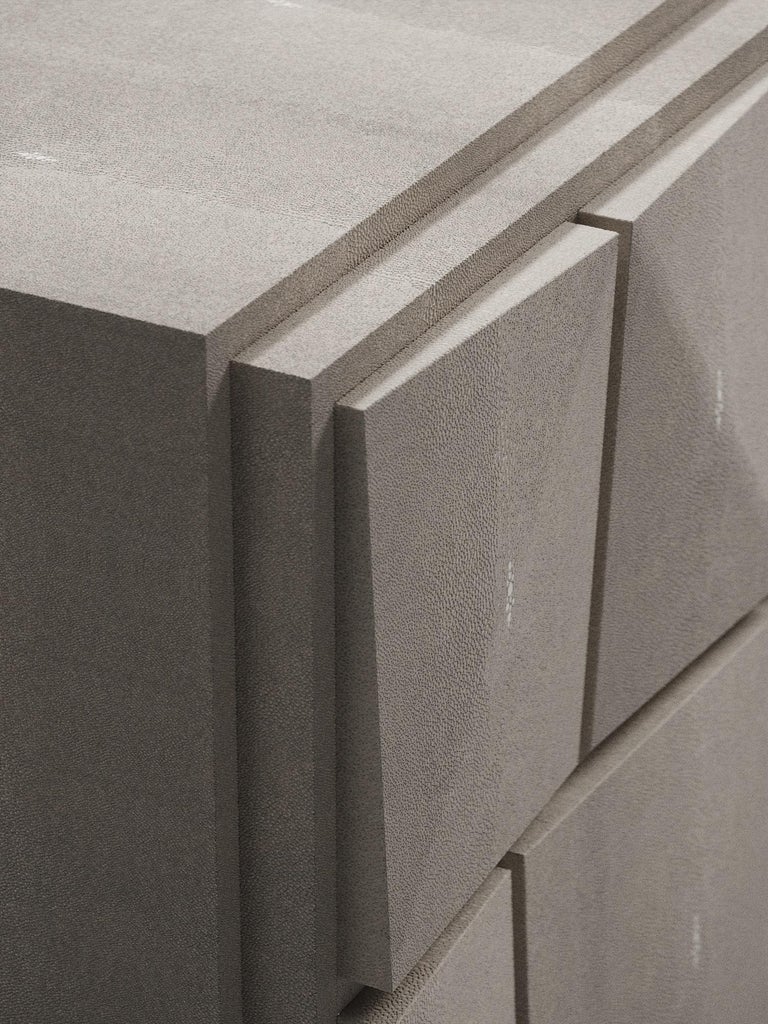 Shagreen Rhomboid Chest of Drawers by R&Y Augousti For Sale at 1stDibs