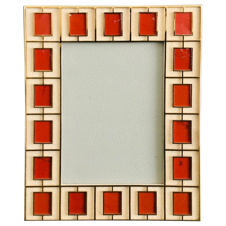 Red Jasper Photo Frame by Fabio Ltd - LAST 1 IN STOCK For Sale at 1stDibs