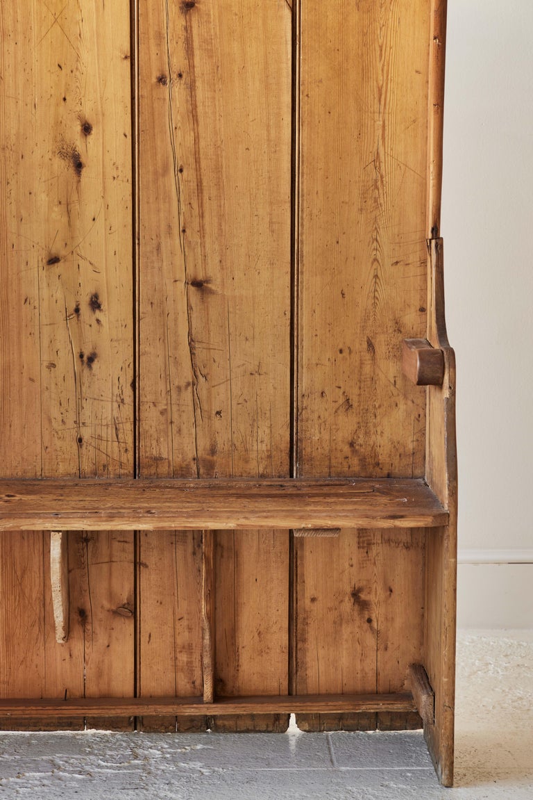 Shaker Style high Back Bench at 1stDibs | shaker style bench with back ...