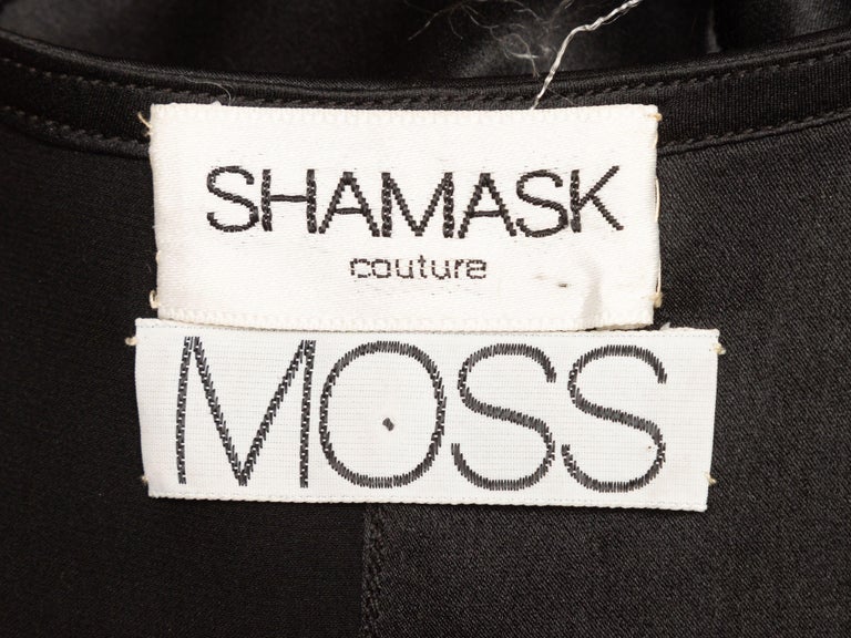 Shamask Black Silk Duster Coat For Sale at 1stDibs