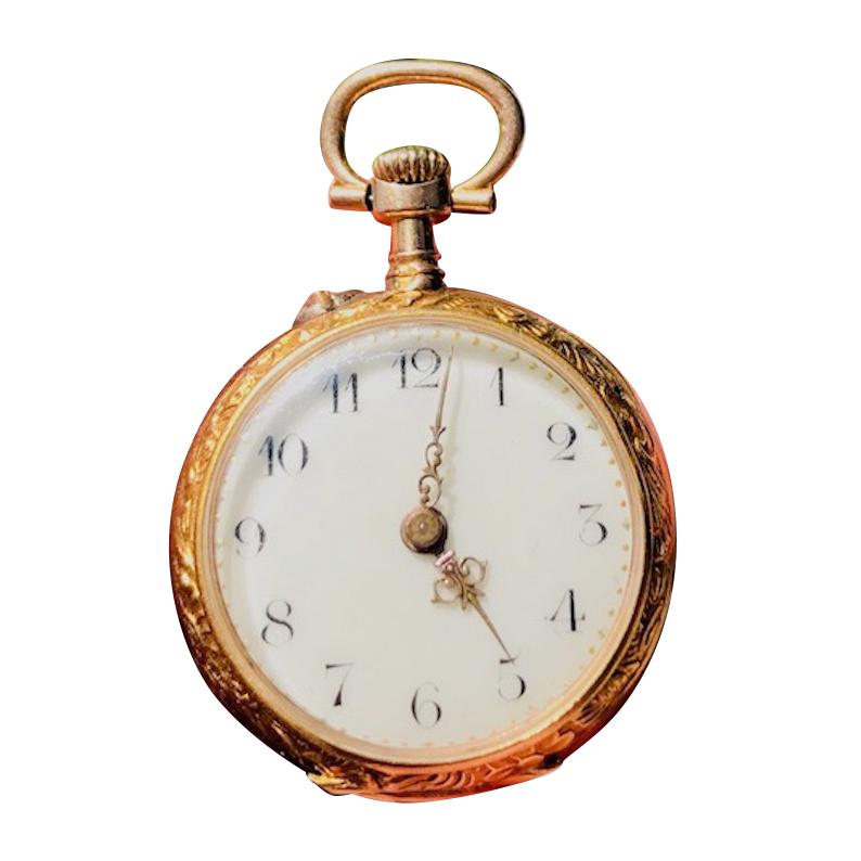 Shamrock, 18 Karat Pendant Victorian, Rose-Cut Diamond Pocket Watch For ...