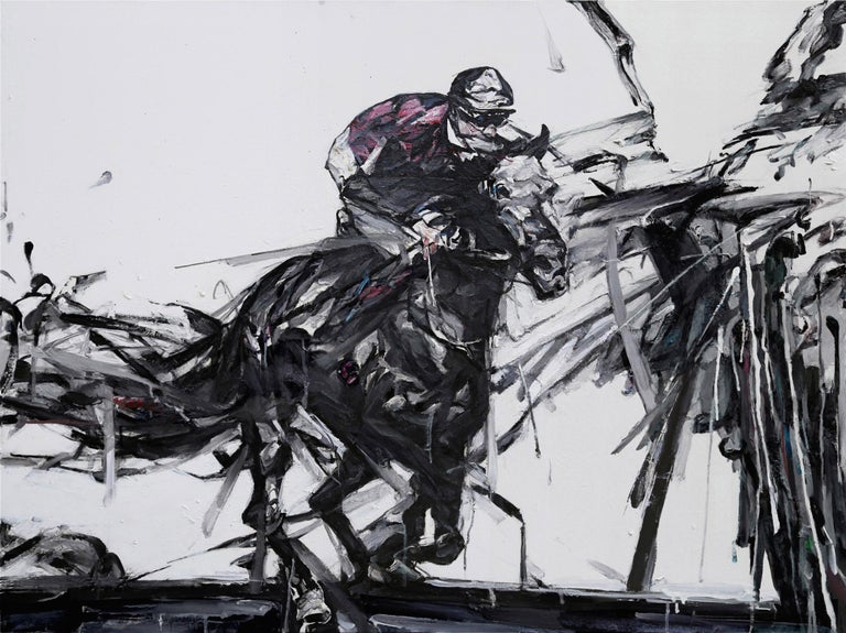 Shao Yuan Zhang - Lightning, Original Painting For Sale at 1stDibs