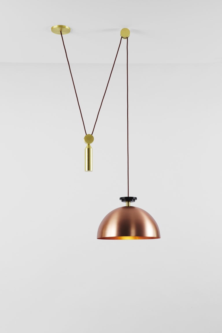 Shape Up Copper Hemisphere Pendant by Ladies and Gentlemen Studio for ...