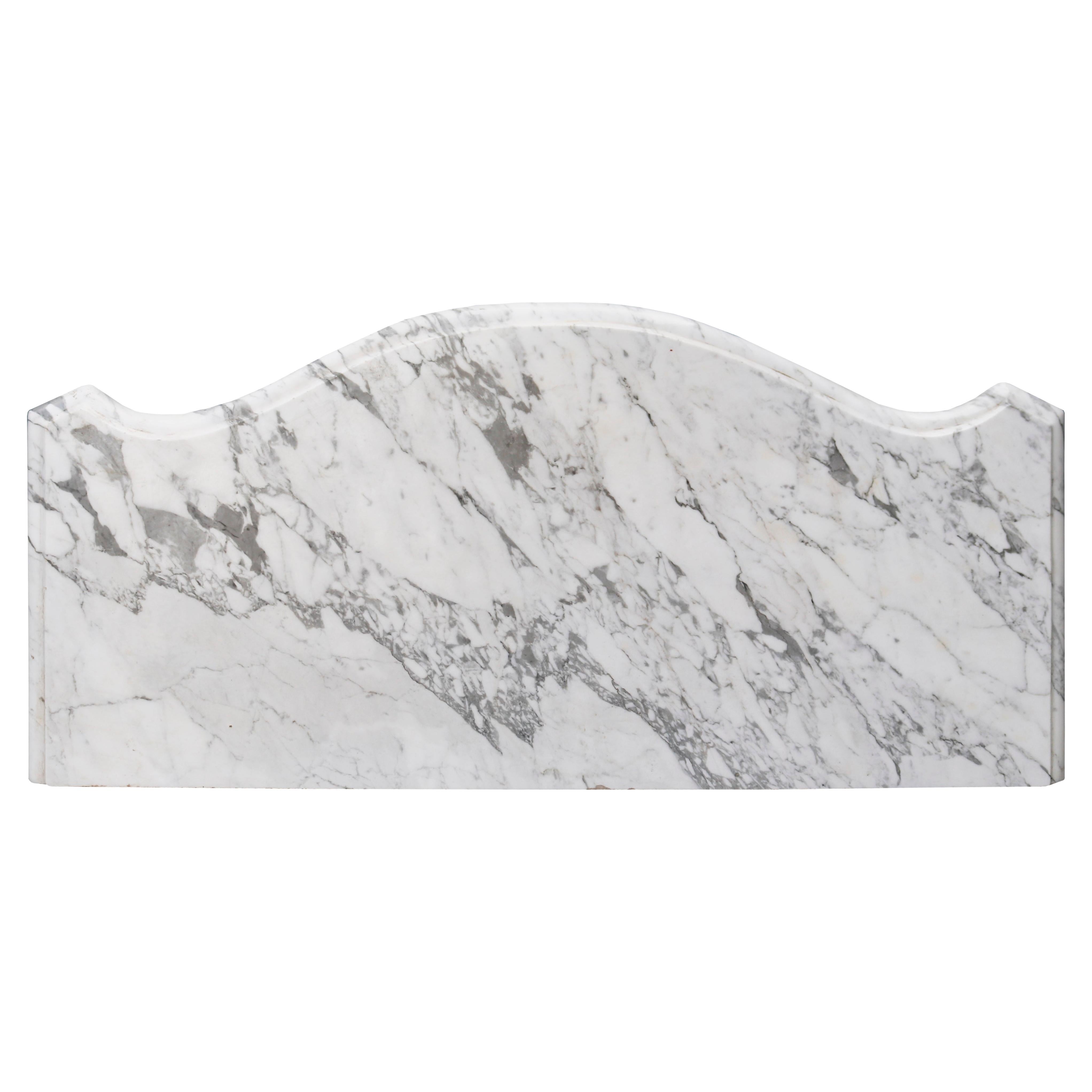 Custom Lucite Table with Carrara Marble Inset Top For Sale at 1stDibs