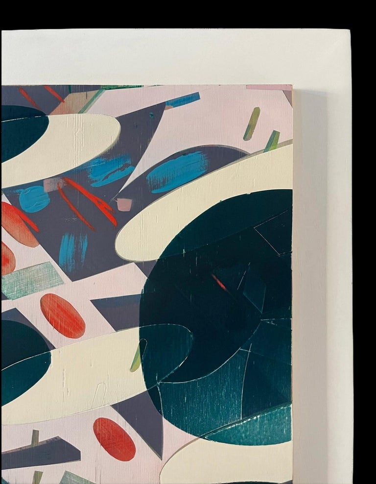 “Shapes in Space II” by Austin Artist Robert Wymer, Enamel on Birch For ...