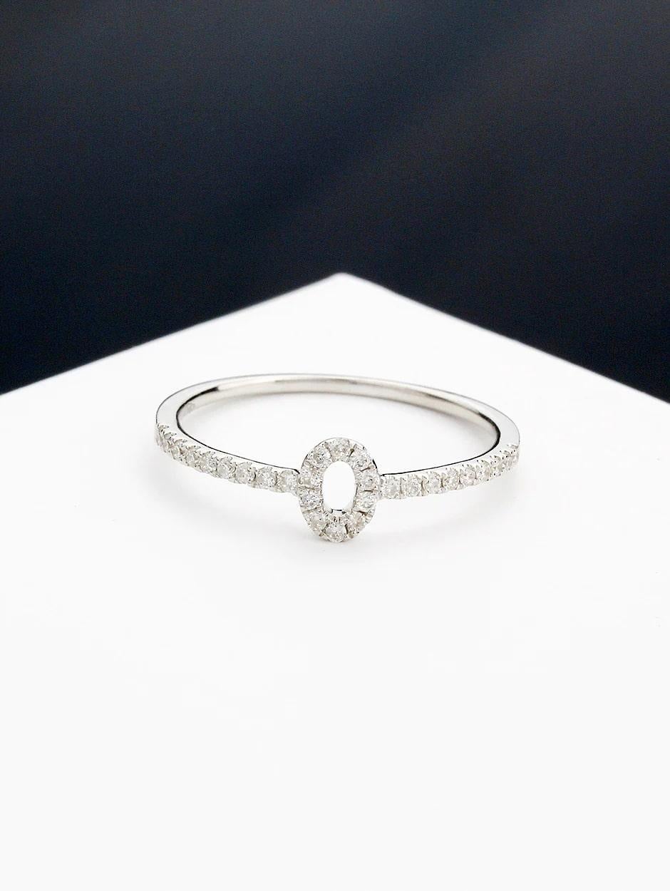 Customizable Shapes Oval Diamond-Pave Ring For Sale at 1stDibs