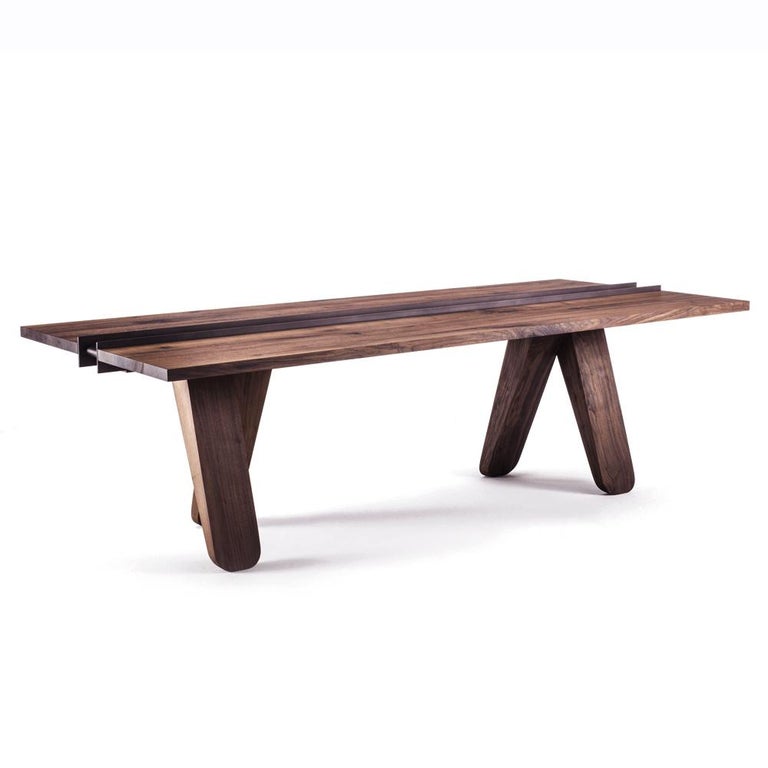 Sharing Walnut Dining Table For Sale at 1stDibs