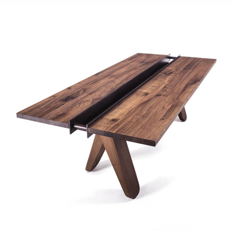 Sharing Walnut Dining Table For Sale at 1stDibs