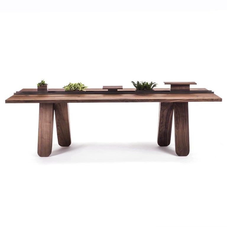 Sharing Walnut Dining Table For Sale at 1stDibs